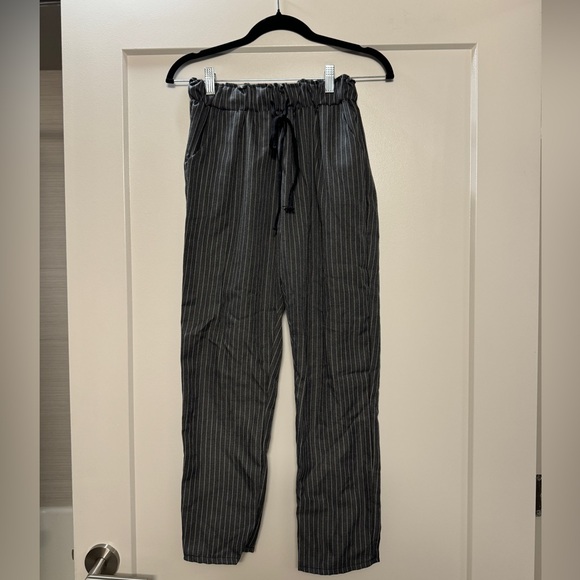 OAK + FORT | Pants & Jumpsuits | Oak And Fort Pinstripe Paperbag ...